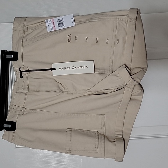 Vintage America | Shorts | Vintage America Womens Shorts Tan Size 30 ...